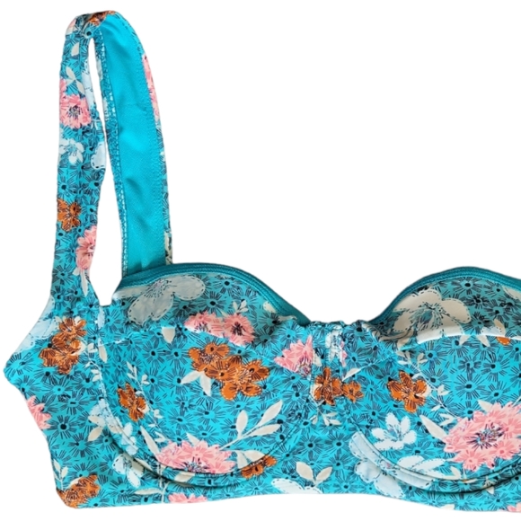 Time and Tru | Swim | Timetru Floral Balconette Bralette Bathing Suit ...